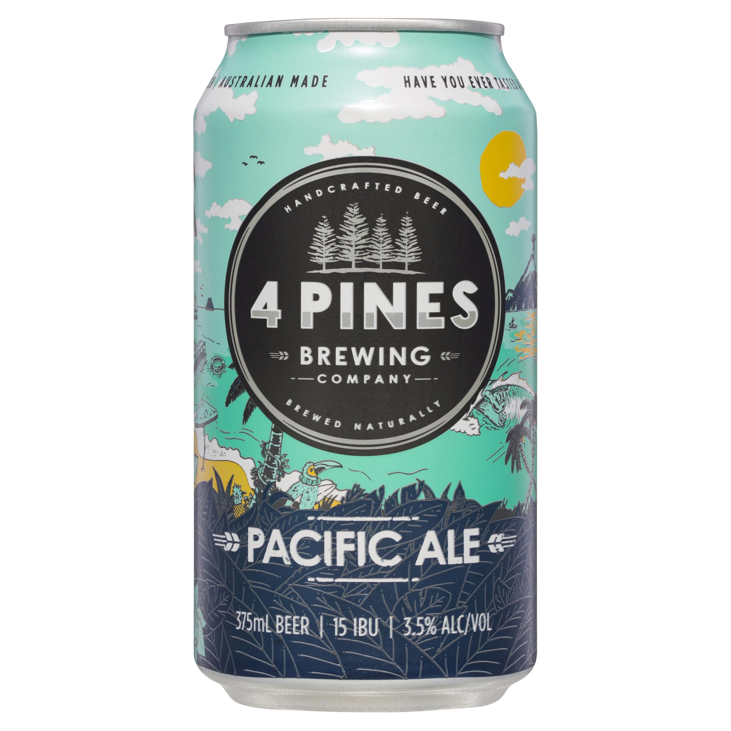 4 Pines Pacific Ale, Summer Ale, Fresh & Fruity, 3.5% ABV, 375mL (Case ...