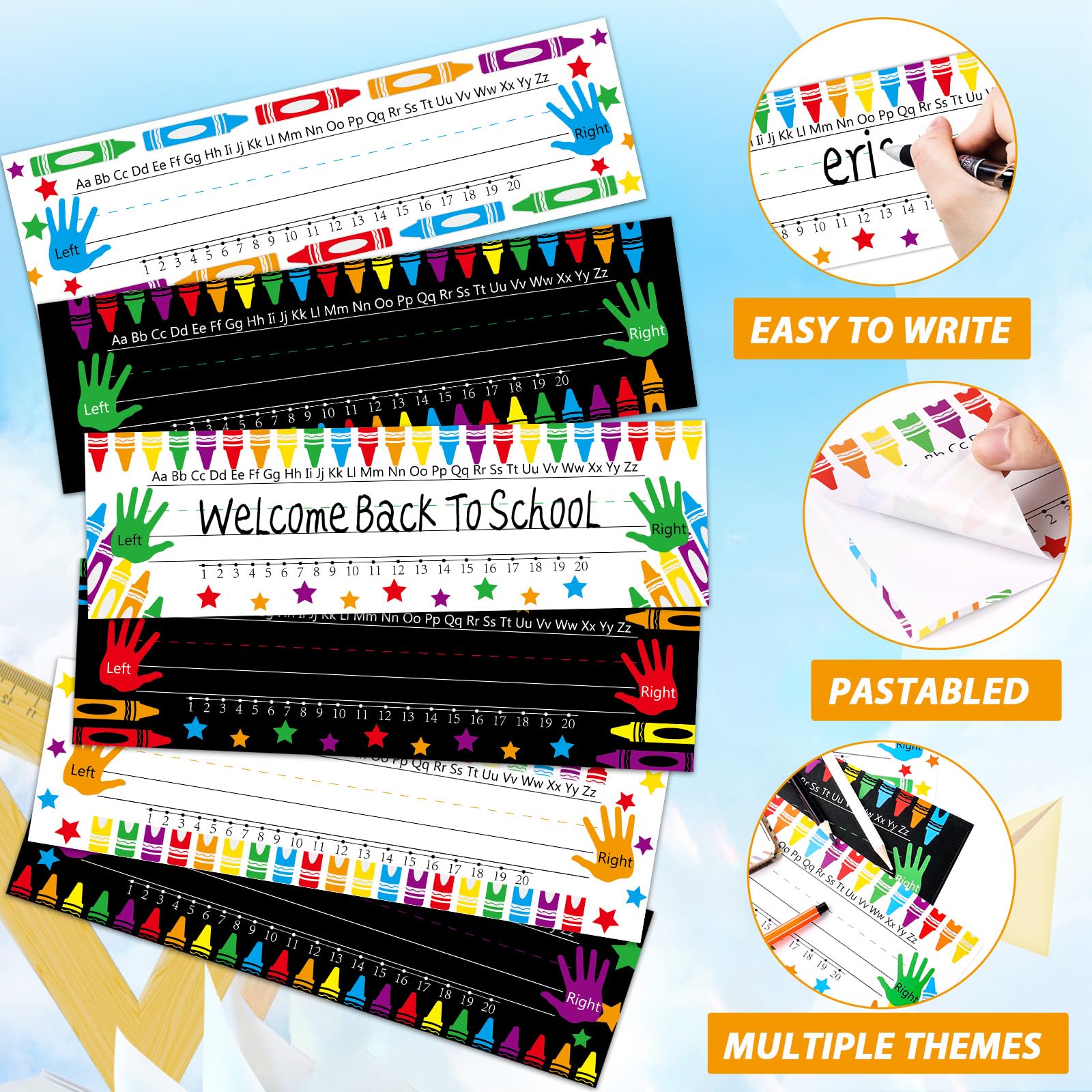 Placas Imprimibles Con Nombres Para Escritorios De Preescolar WaaHome