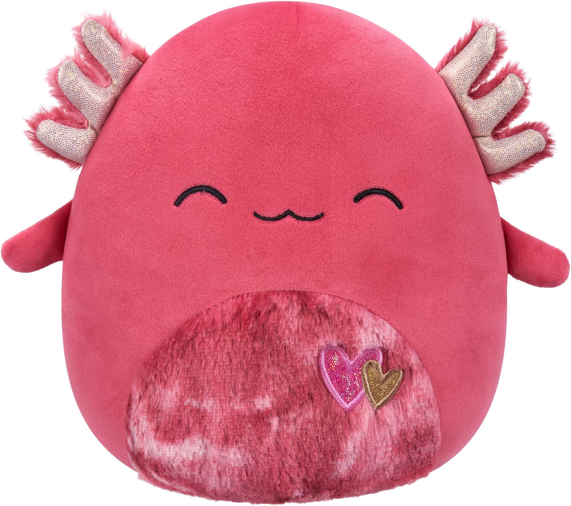 Squishmallows Original 8-Inch IndieMae Maroon Axolotl with Fuzzy Belly ...