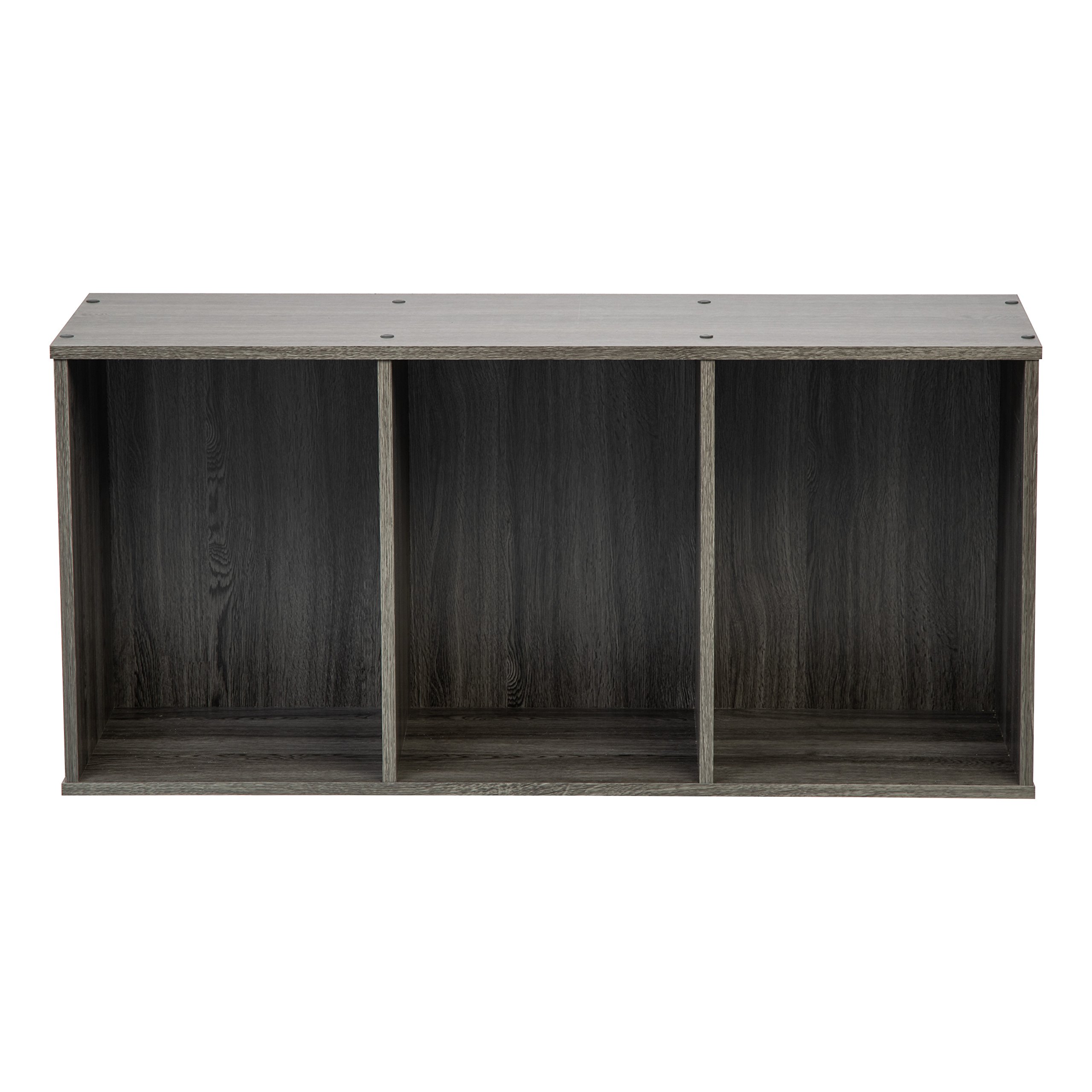 Snapklik.com : 3-Tier Open Cubby Storage Shelf, Small Sturdy Storage ...