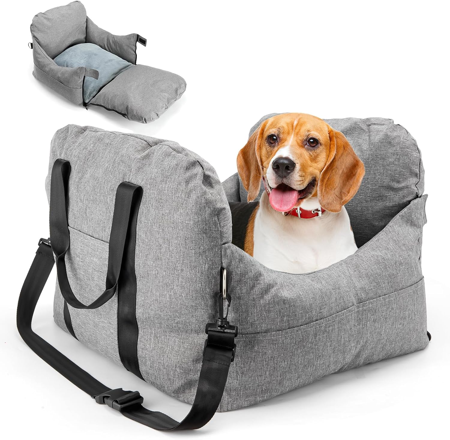 Amazon.com : Tisslex Dog Car Seat,Medium Pet Dogs Booster Carrier Comfy ...