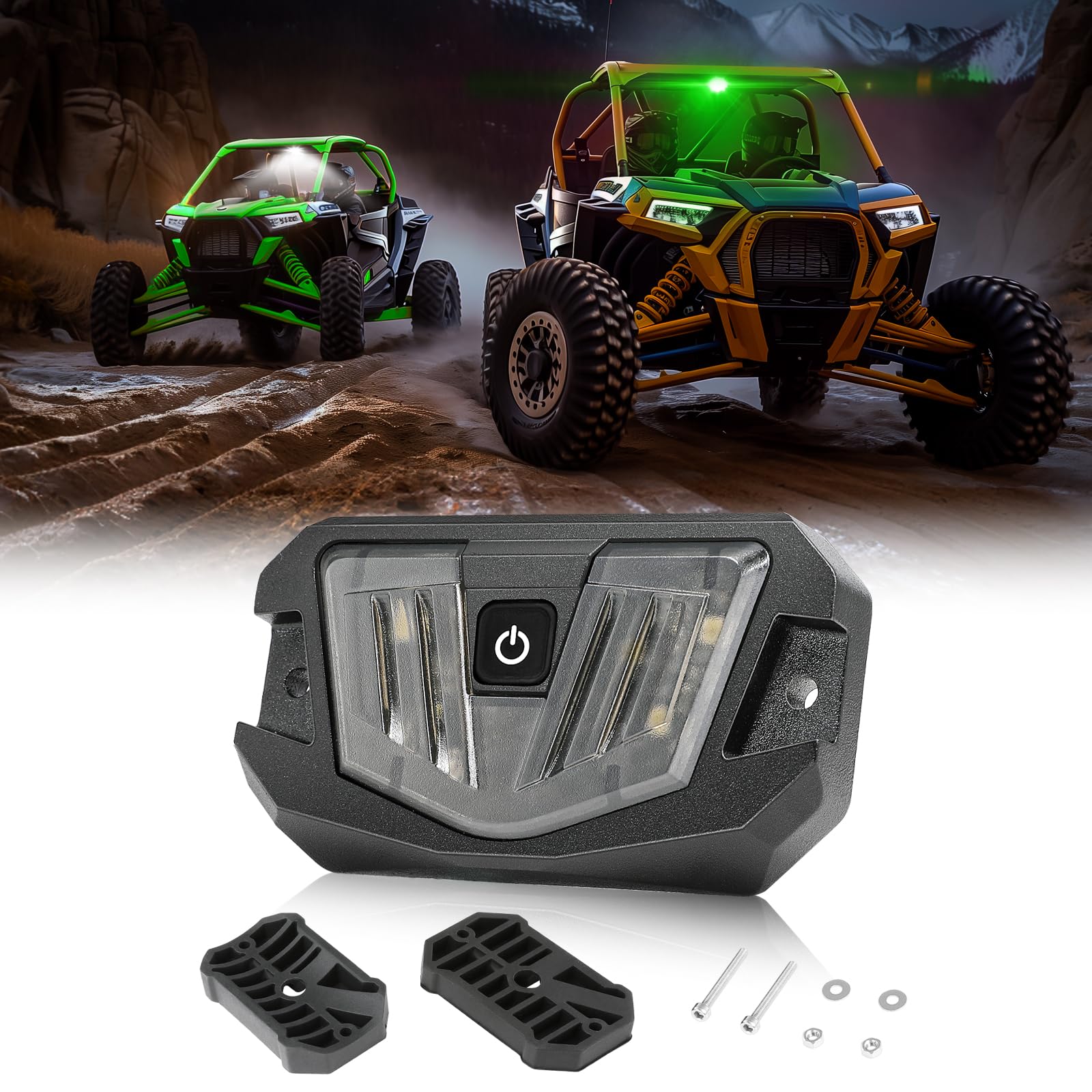 Snapklik.com : OFFROADTOWN UTV Dome Light Universal Roll Bar Mount 12V ...