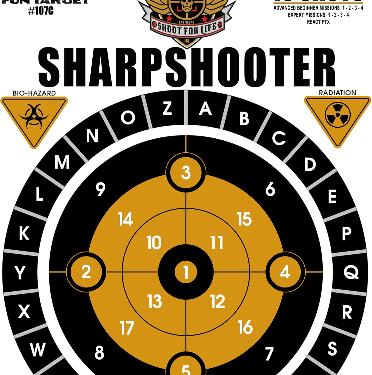 G-Sight Sharp Shooter Laser Bullet Target for Dry Fire Training for use ...