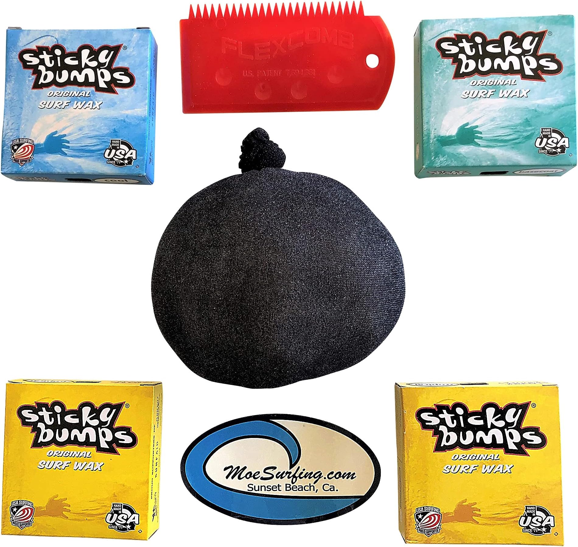 Amazon.com : Sticky Bumps Original Surf Wax Cold- 6 Pack | Long-Lasting ...