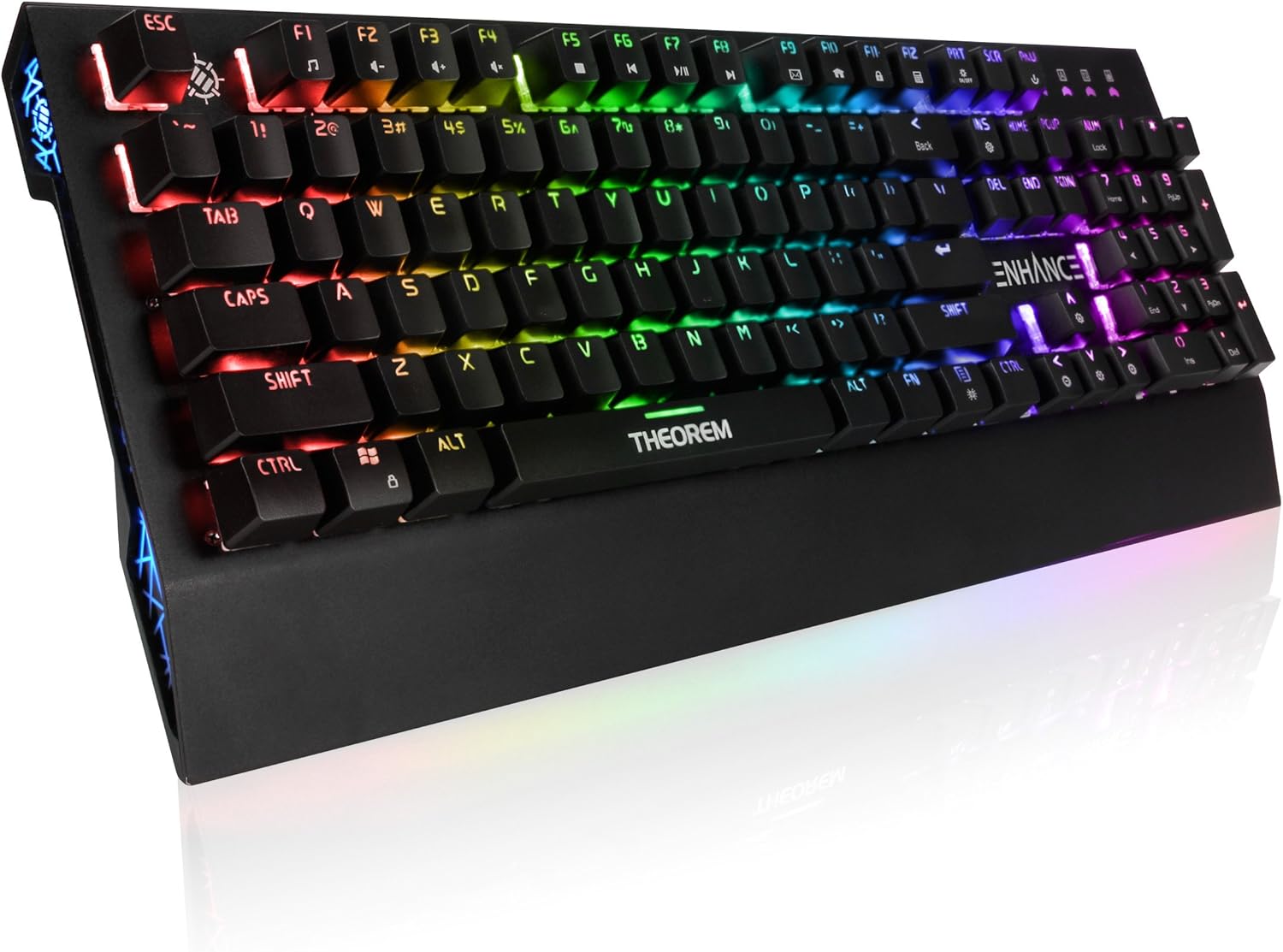 Amazon.com: ENHANCE Mechanical Gaming Keyboard - Theorem Backlit LED ...