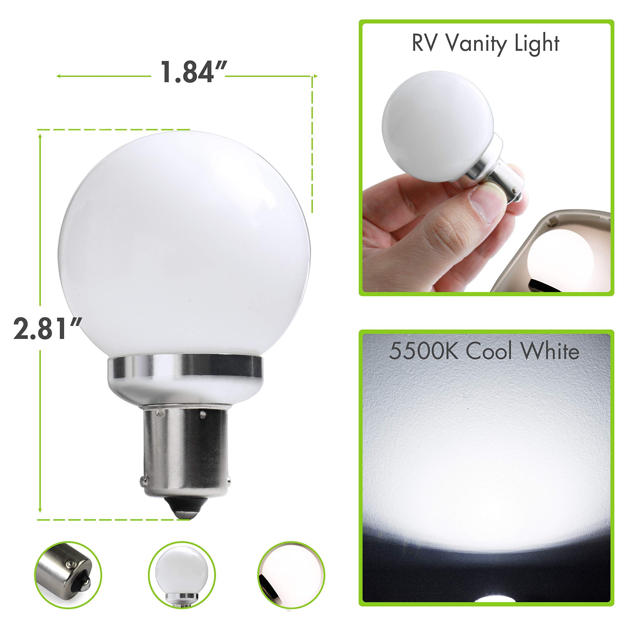 LED Backup Bulbs NOVSIGHT 1156 - 300% Brighter White Reverse Lights ...