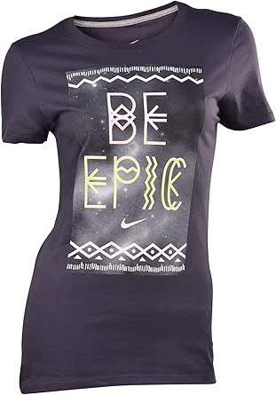 NIKE Women's Be Epic Graphic T-Shirt-Gray at Amazon Women’s Clothing store
