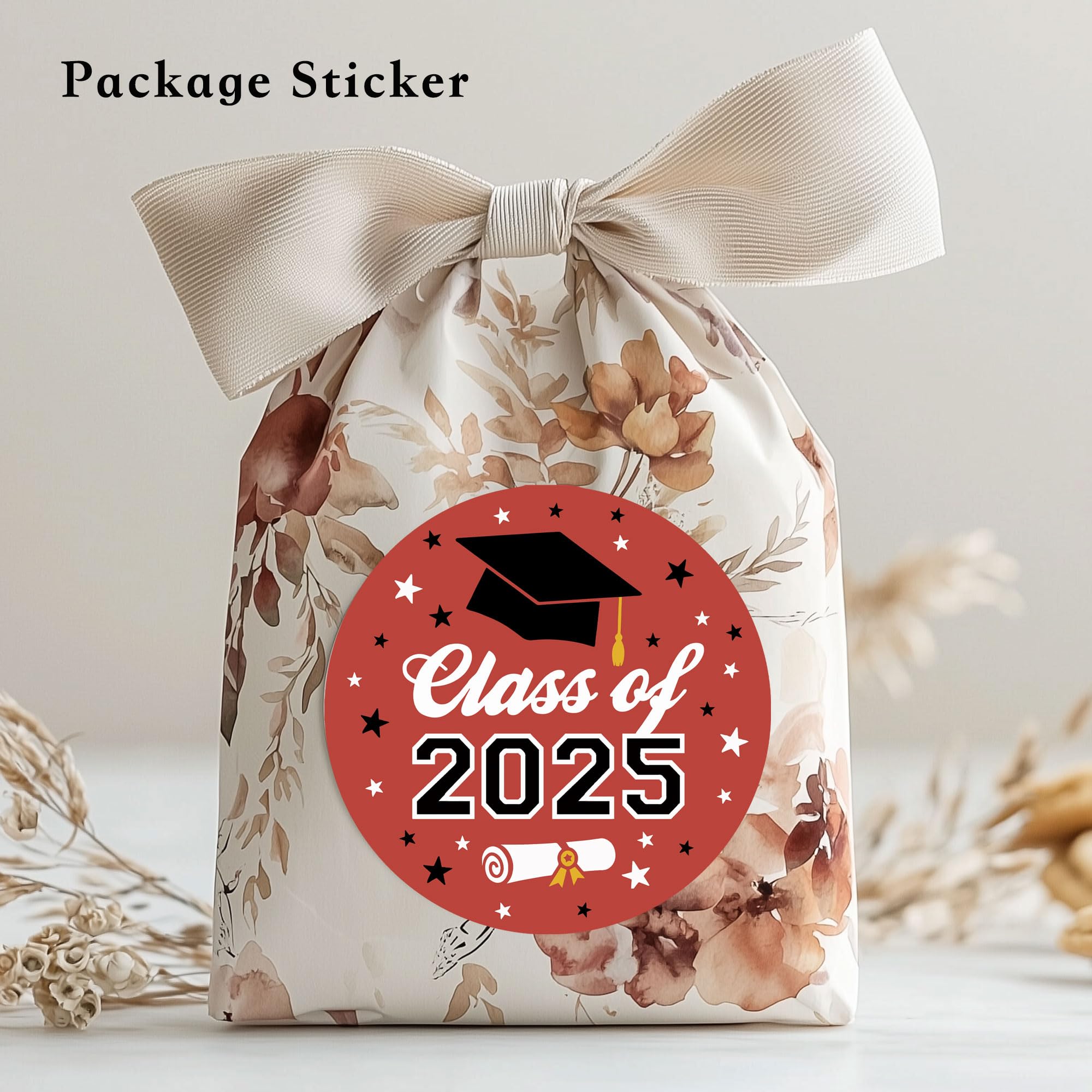 Snapklik.com : 120 Pack 2025 Graduation Stickers Red Class Of 2025 ...