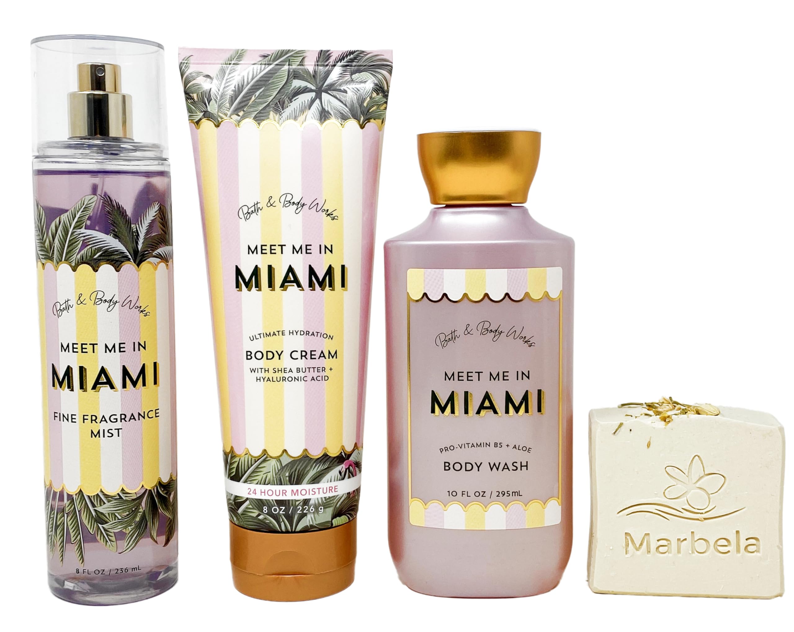 Amazon.com : Bath & Body Works Meet Me In Miami - Trio Gift Set - Fine ...