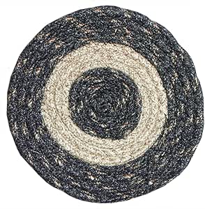 Amazon.com: DollsofIndia Hand Woven Centre Table Mat - Jute Silk Thread ...