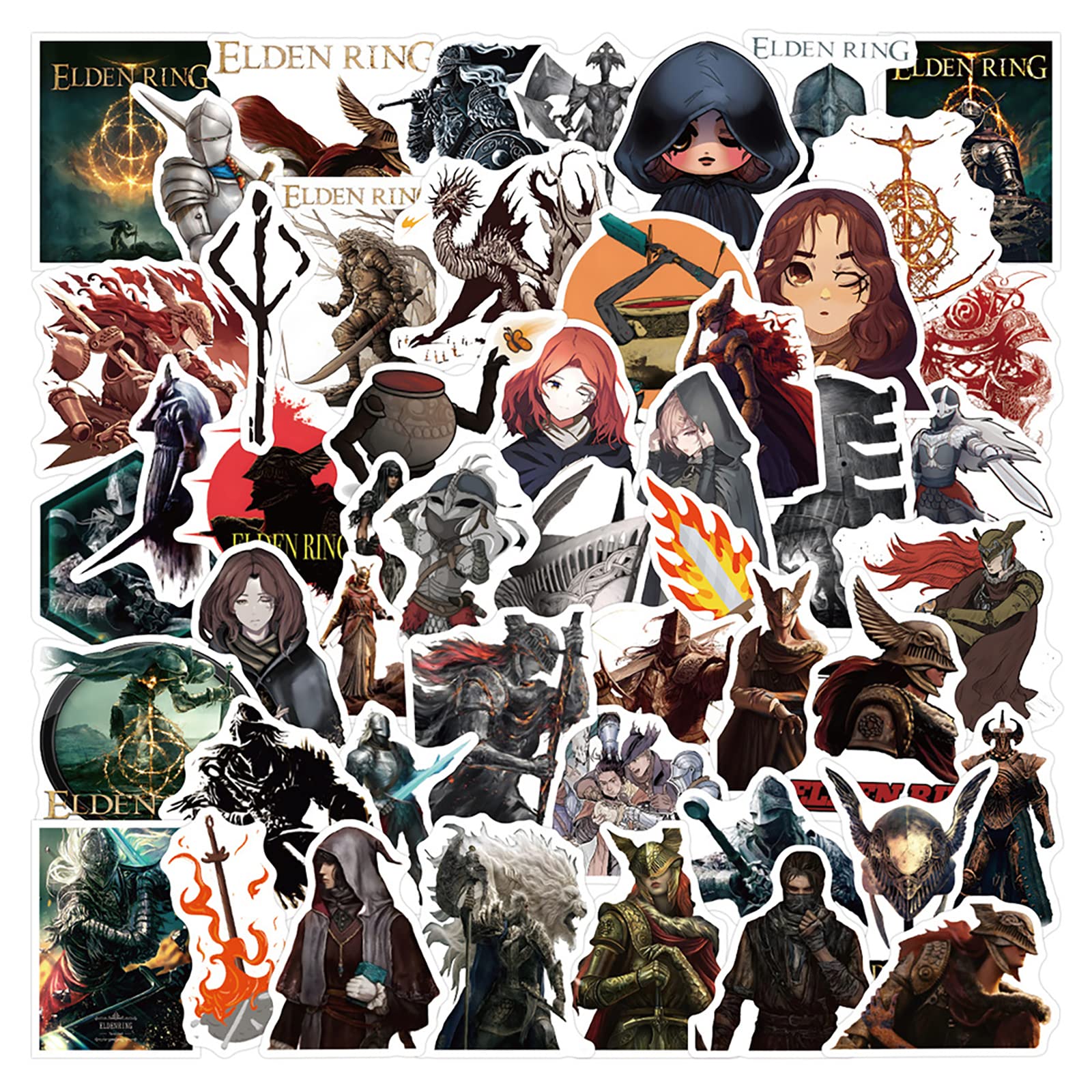 Elden Ring Stickrs 50pcs Gifts Video Game Merchandise Party Sticker ...