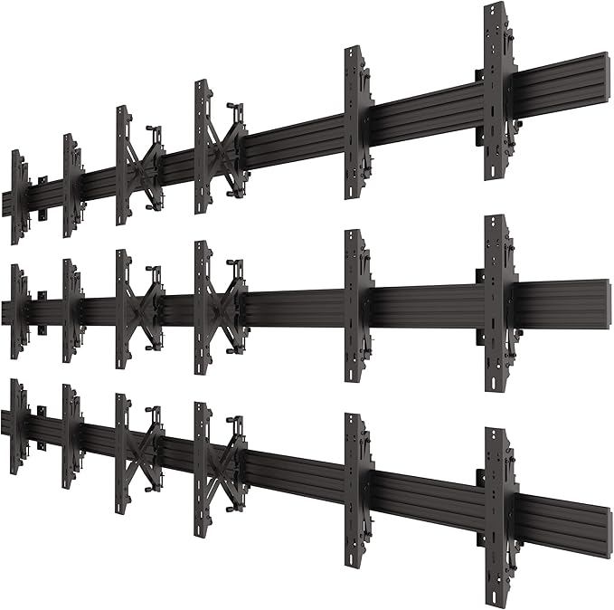 Amazon.com: 3x3 Video Wall Pop Out Mounting System Horizontal Rails ...