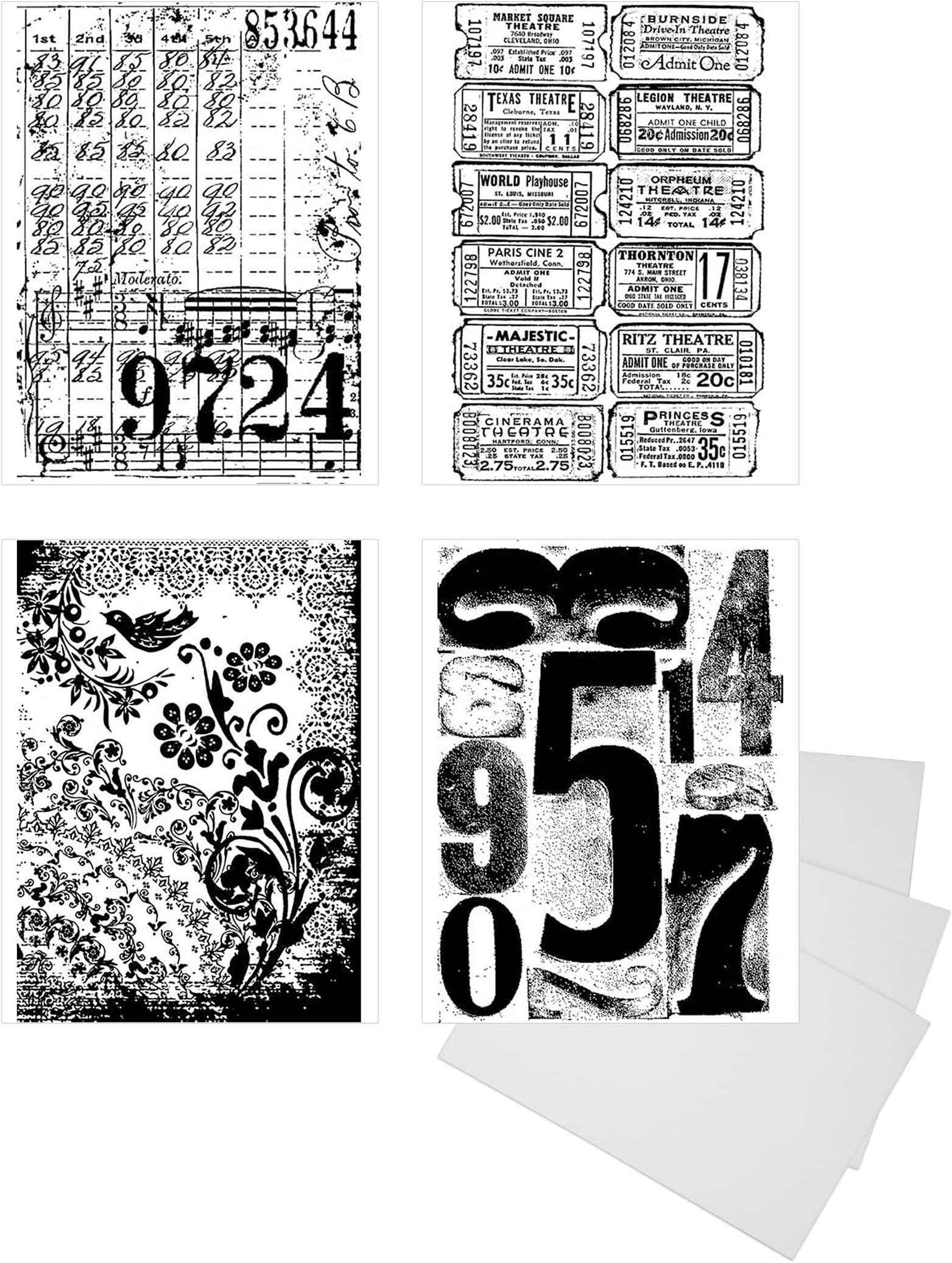 Amazon.com: Tim Holtz The Inspector Stamp Set : Arts, Crafts & Sewing