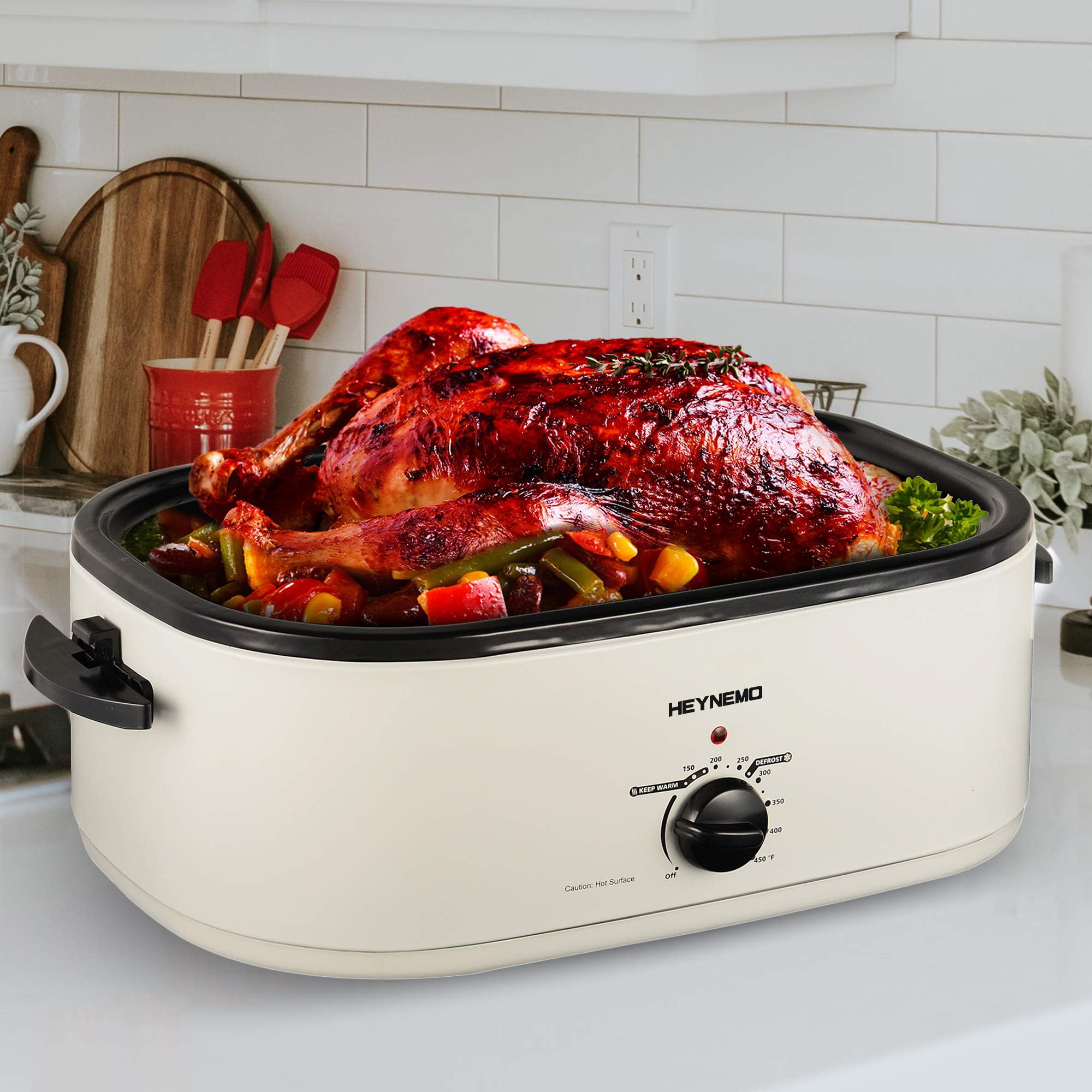 Snapklik.com : Turkey Roaster 24 Quart, Electric Roaster Oven