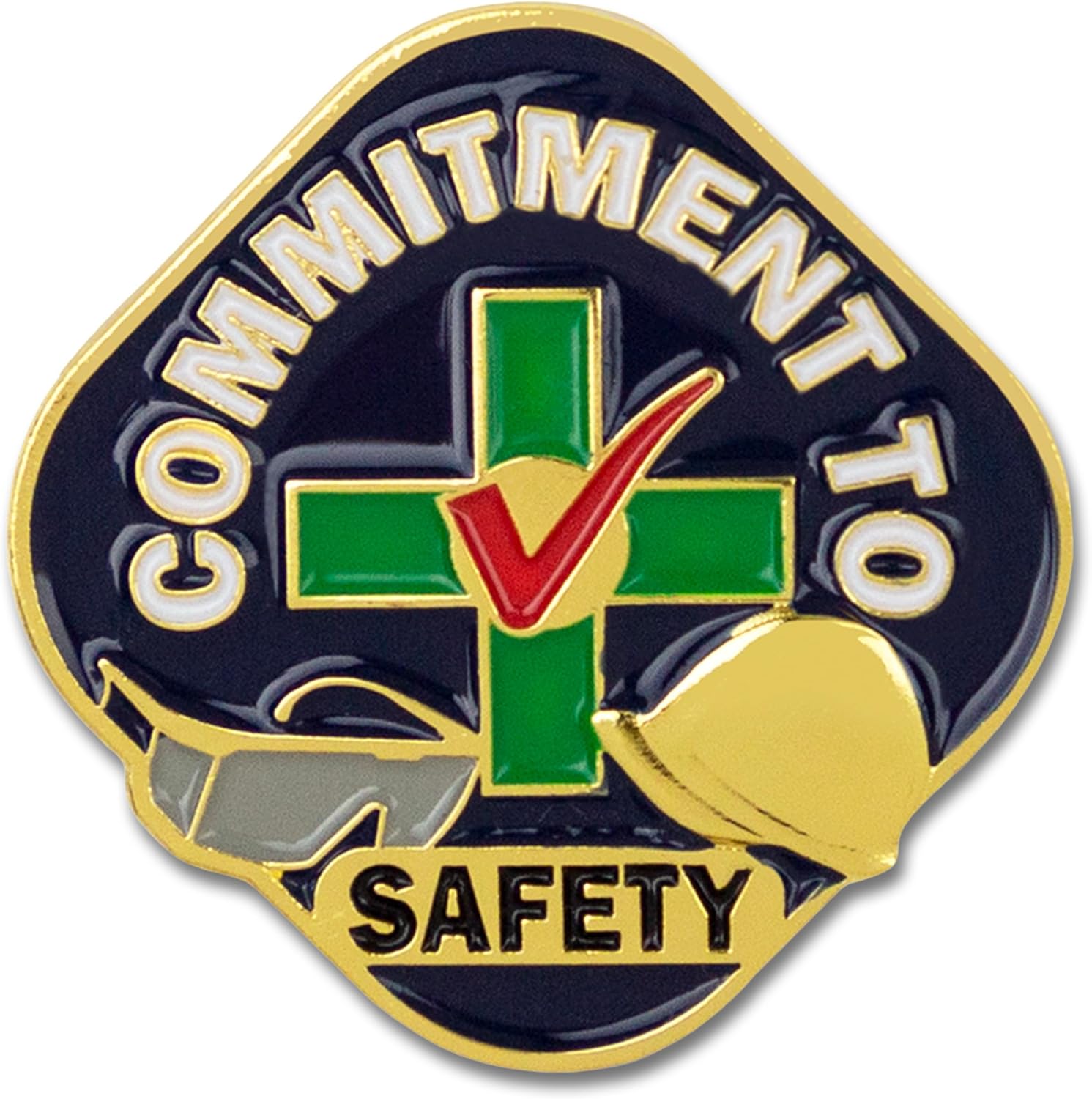 Amazon.com: SHOP AWARDS AND GIFTS 1 Inch Gold Enamel Commitment to ...