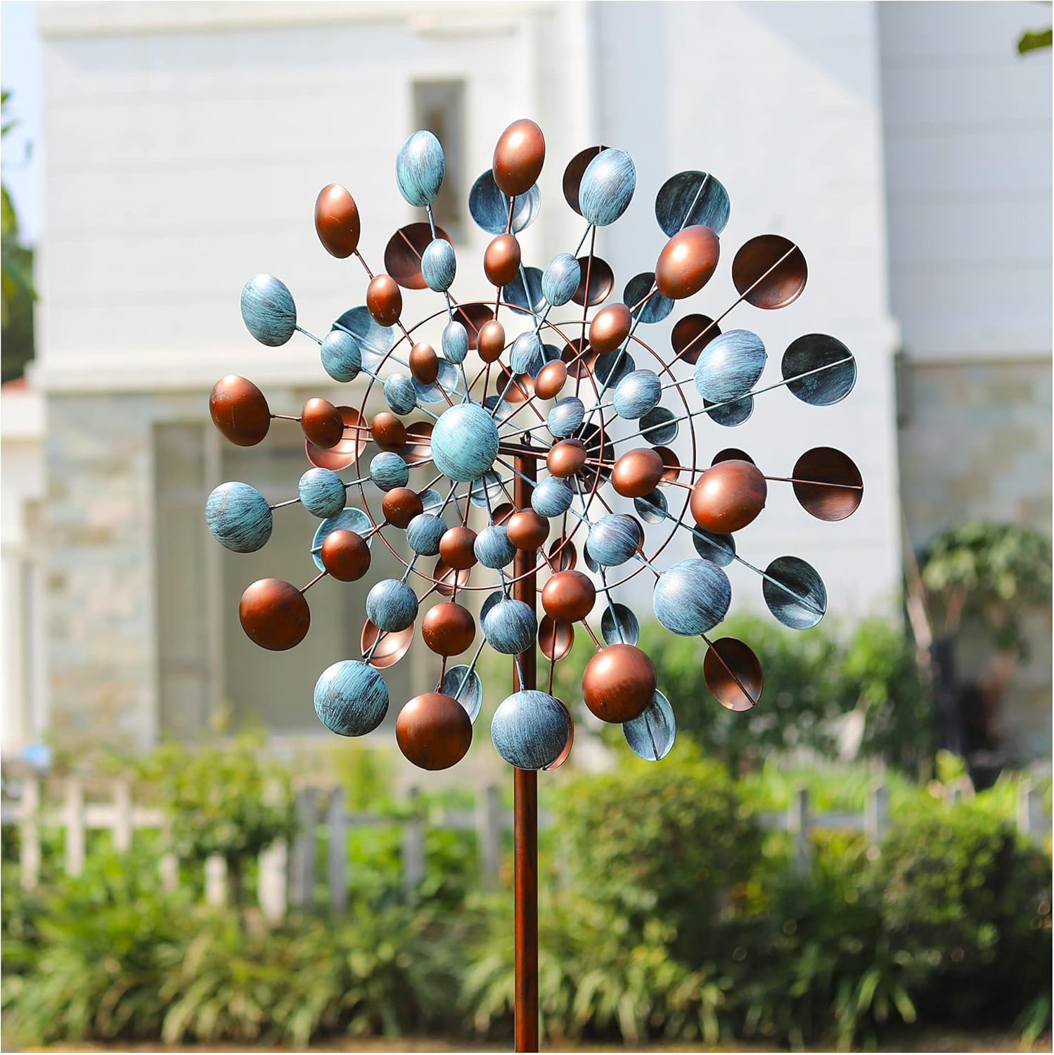 Amazon.com: Winwindspinner, Outdoor Metal Wind Spinner - Kinetic Wind ...
