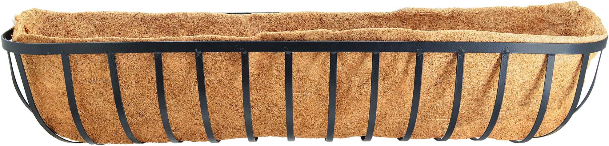 Amazon.com : 36" L English Hay Basket Window Planter with Coco Liner ...