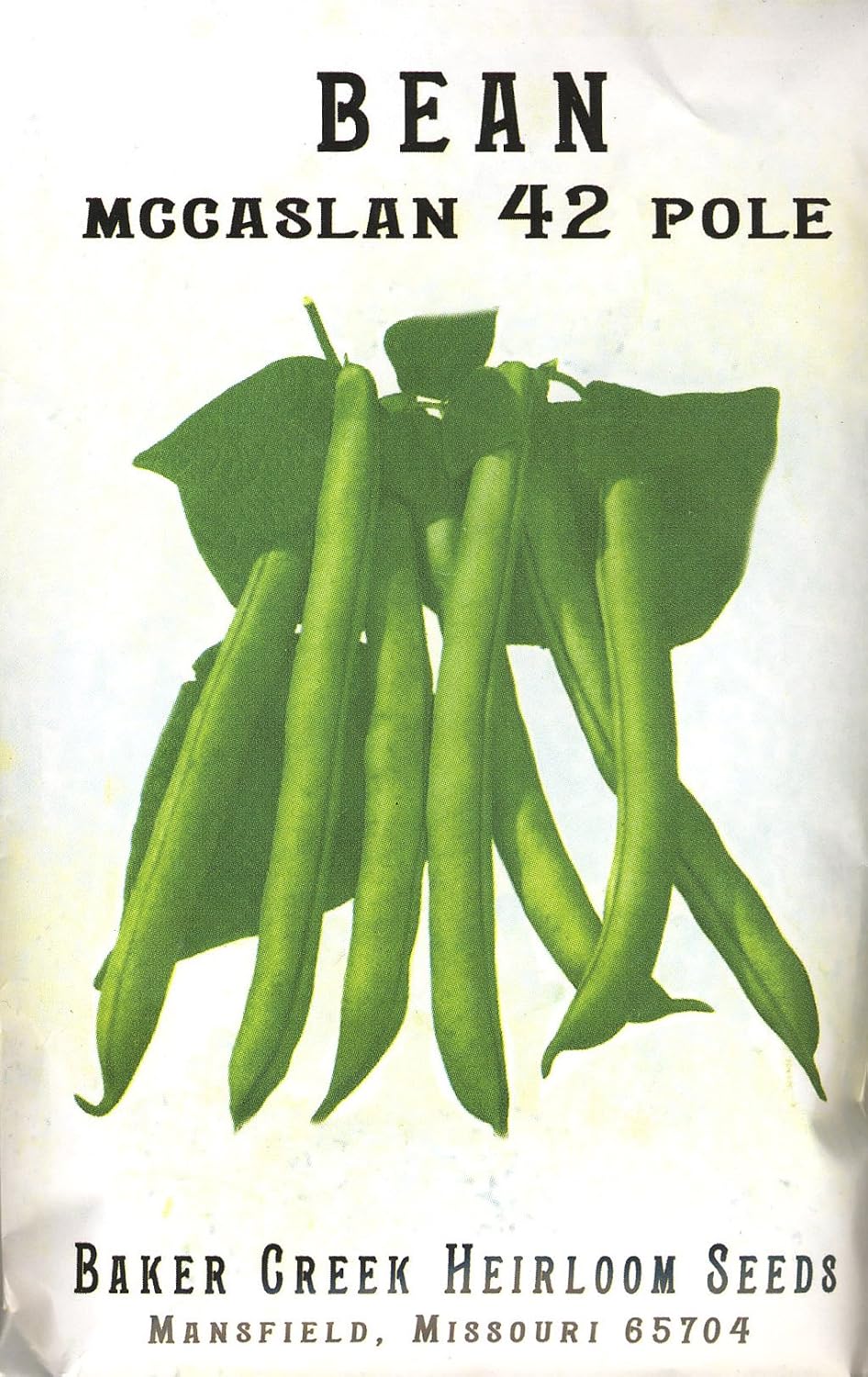 Amazon.com : Honeyman Farms 2300 McCaslan 42 Pole Bean Seed Packet ...