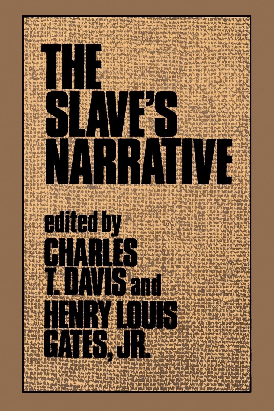 Amazon.com: The Slave's Narrative: 9780195066562: Davis, Charles T ...