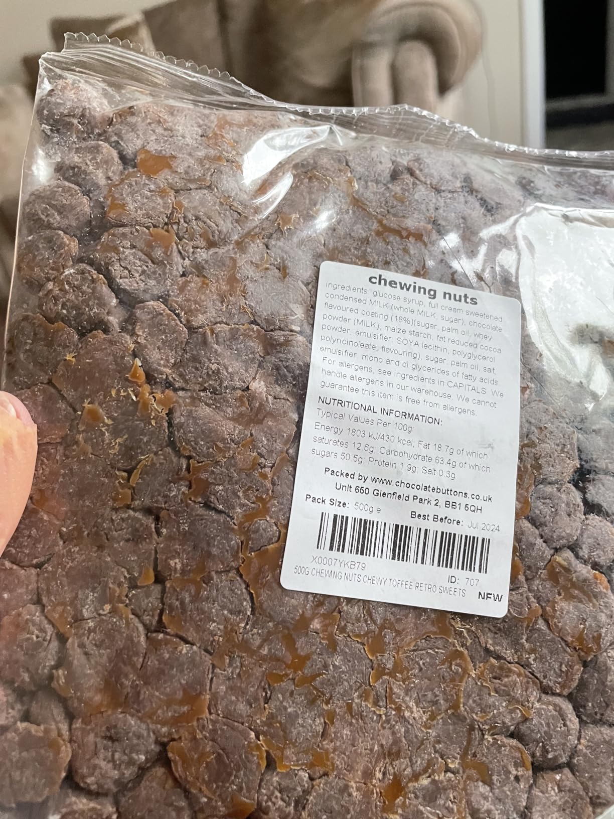 500G Chewing Nuts Chewy Toffee Retro Sweets : Amazon.co.uk: Grocery