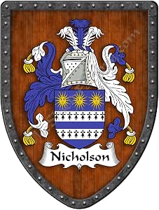 Amazon.com: Nicholson Family Crest Custom Coat of Arms, Family Ancestry ...