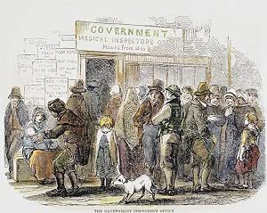 Amazon.com: Irish Immigrants 1850 Nwaiting At The Medical InspectorS ...