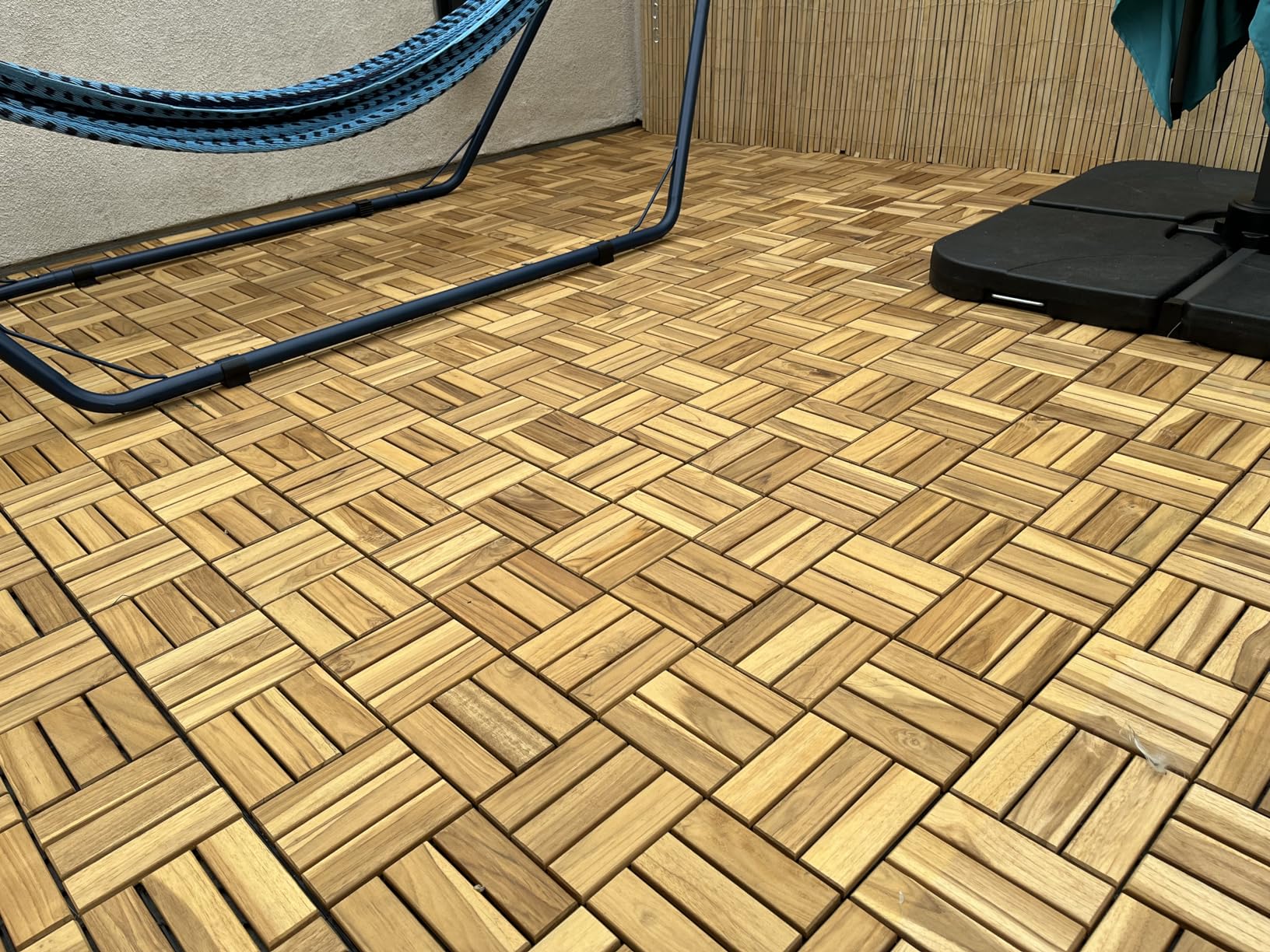 $11/mo - Finance BEEFURNI Acacia Interlocking Deck Tiles (12"x 12" Pack ...