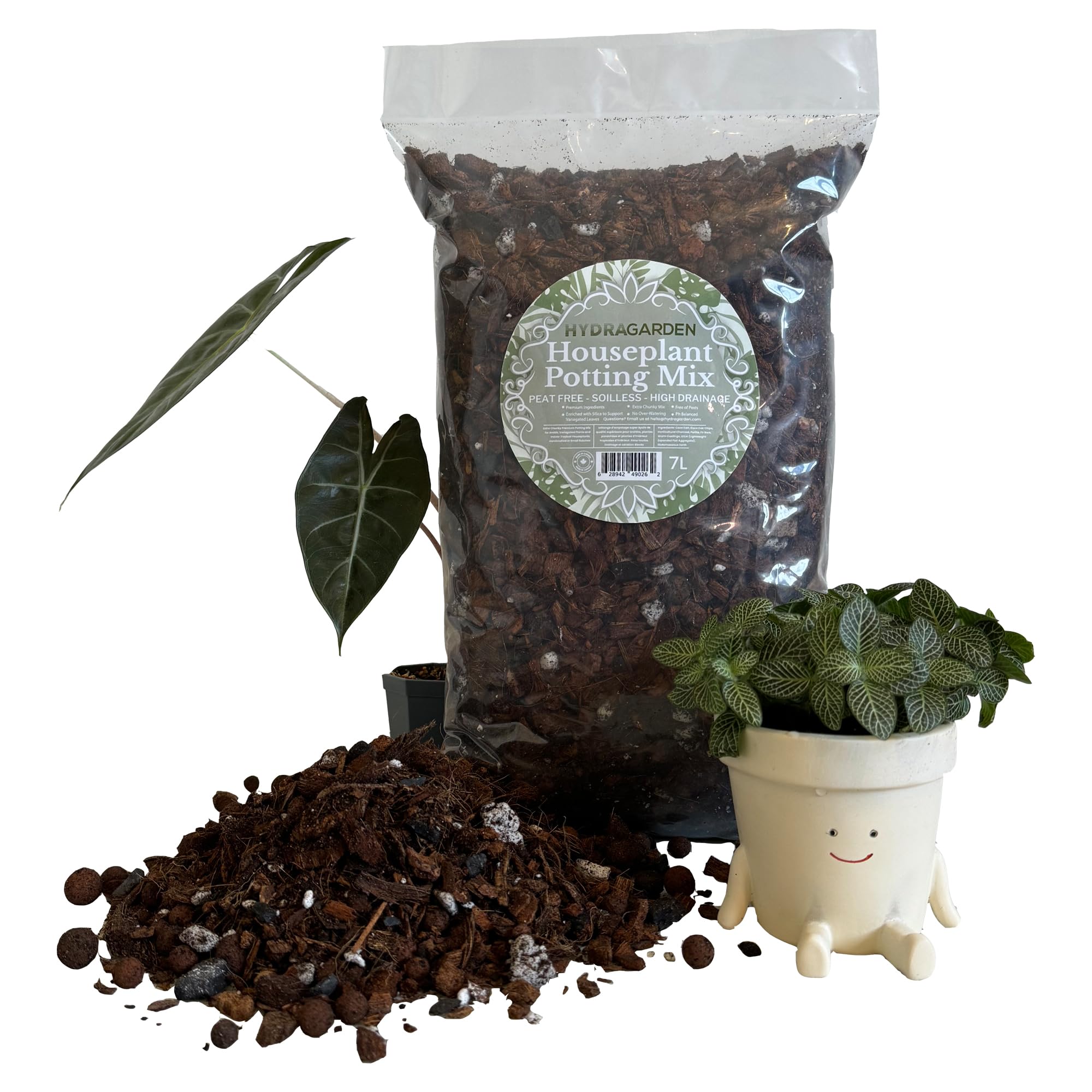HydraGarden Houseplant Soilless Potting Mix for Aroid Tropical Plants ...