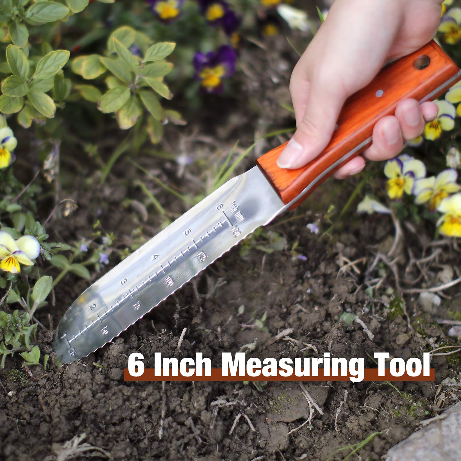 Snapklik.com : HAUSHOF Hori Hori Garden Knife, Weeding & Digging Tool ...