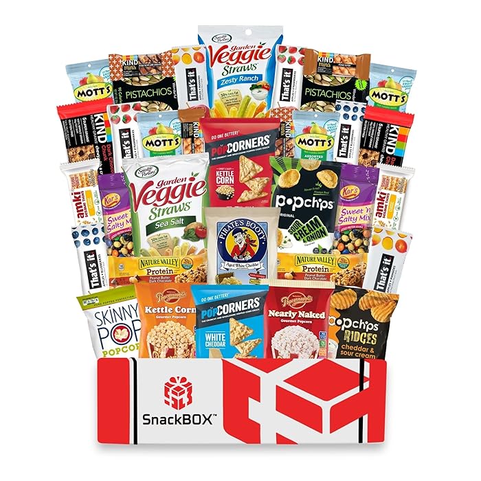 Buy SnackBOX Gluten Free Healthy Snacks Care Package (34 Count) for ...