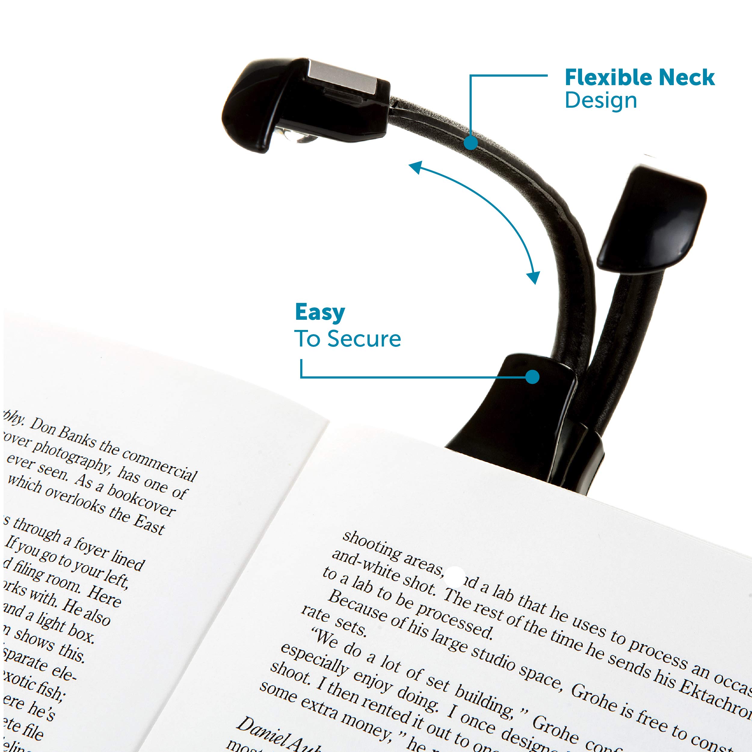 Gear Head Dual Reading Light With It Clip Light With Two Adjustable