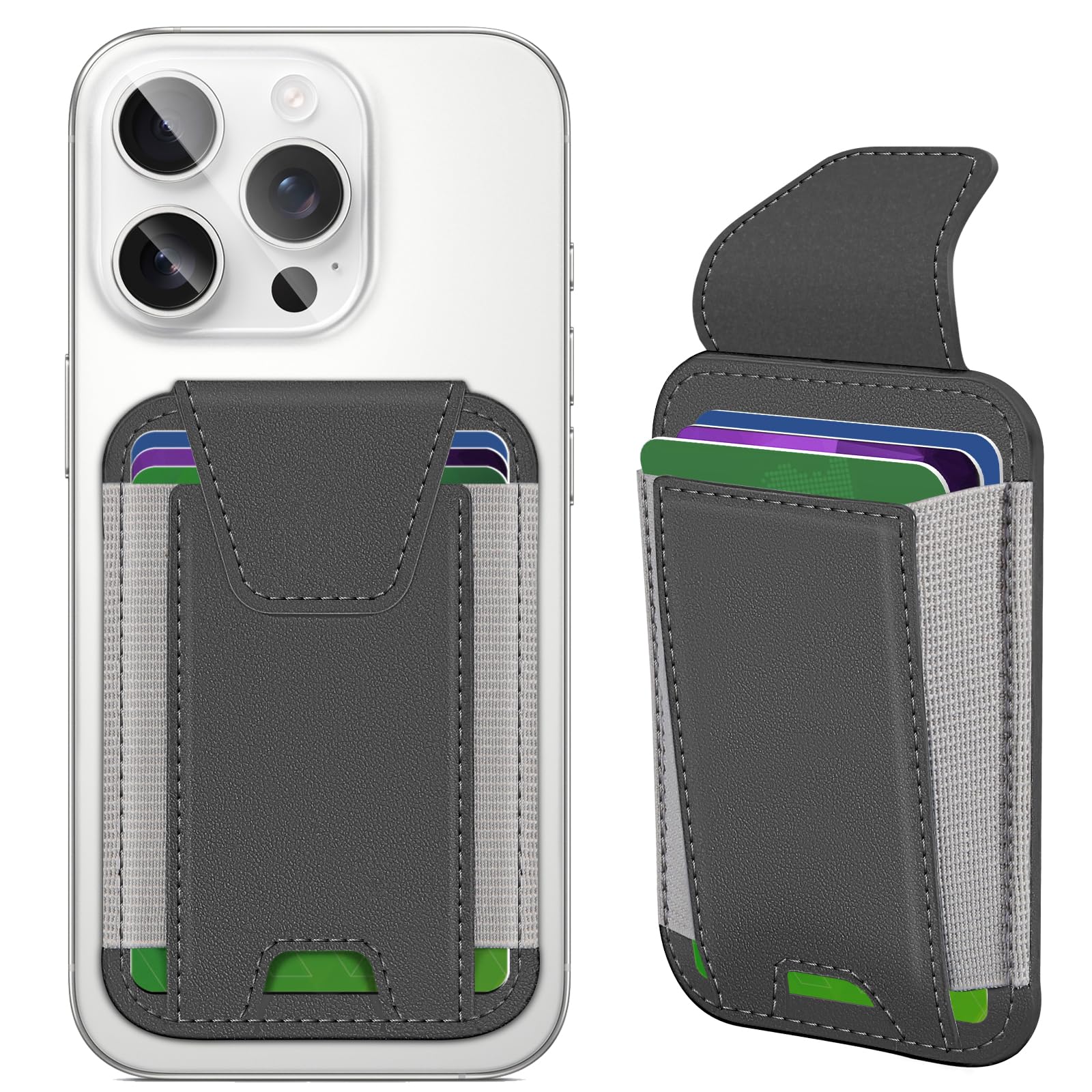 Amazon.com: Miroddi for MagSafe Wallet with Privacy Flap, Stronger Magnetic Card Holder for ...