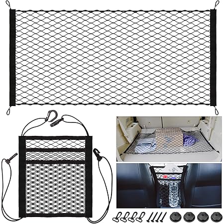igadgitz home U7115 Cargo Net, Car Boot Net, Car Net Storage, Boot Net ...