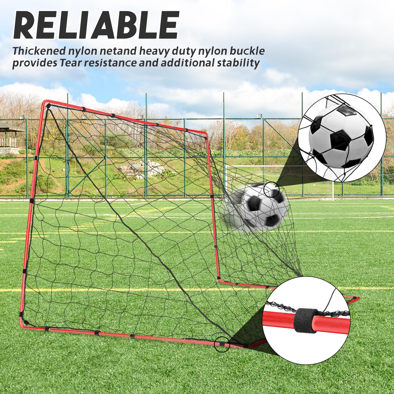 Snapklik.com : RUNBOW 9x5FT Portable Kids Soccer Goal For Backyard ...