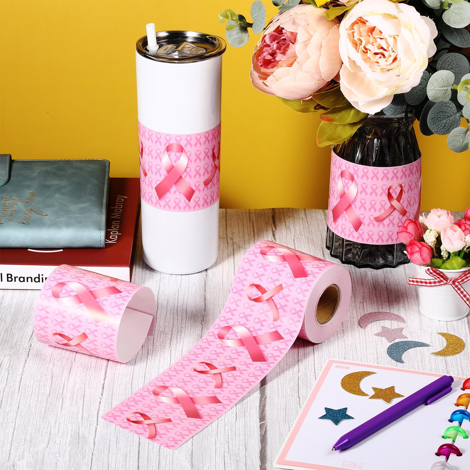 Snapklik.com : 68.9 Feet Breast Cancer Awareness Bulletin Board Borders ...