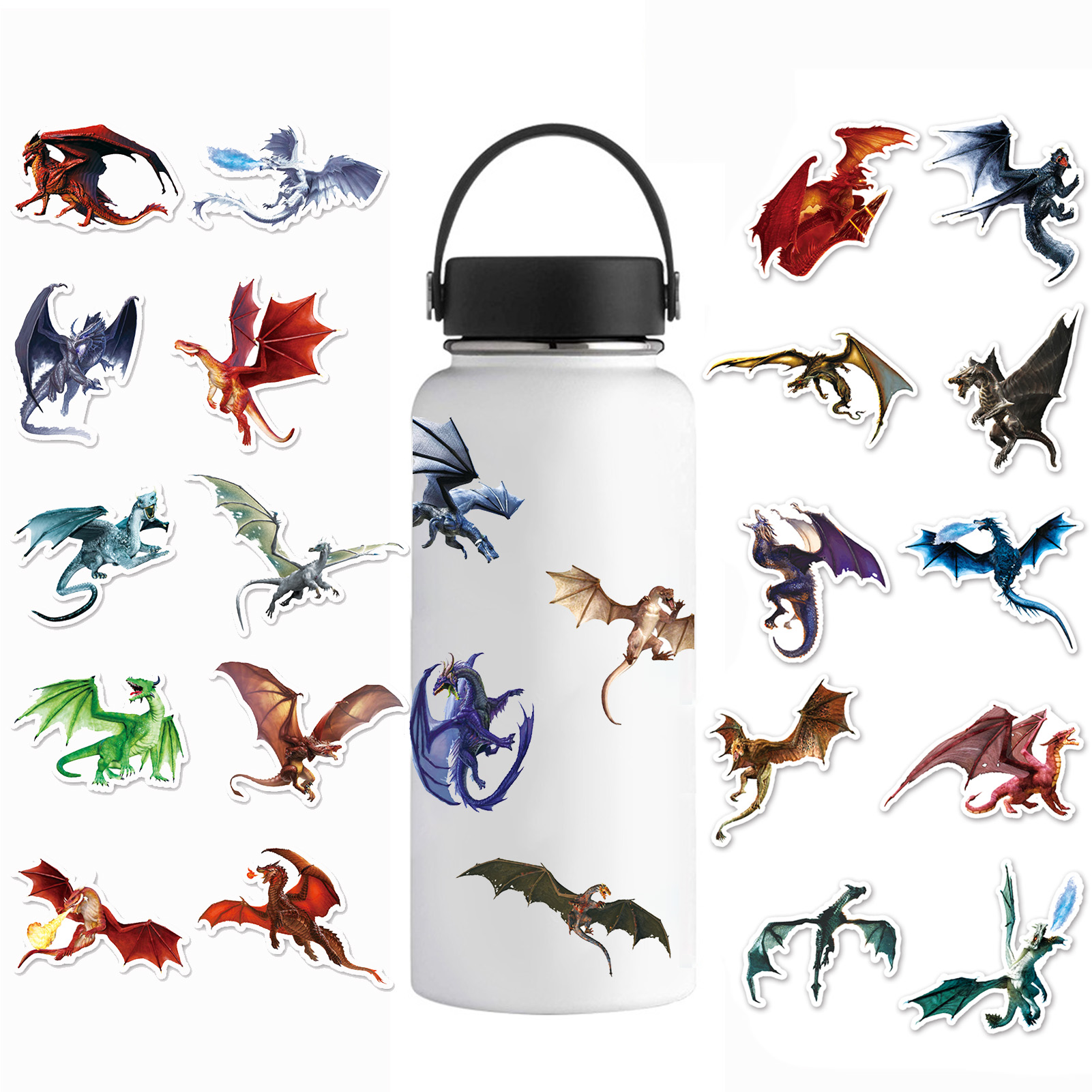 Watch 100Pcs Magic Dragons Stickers for Kids Teen on Amazon Live
