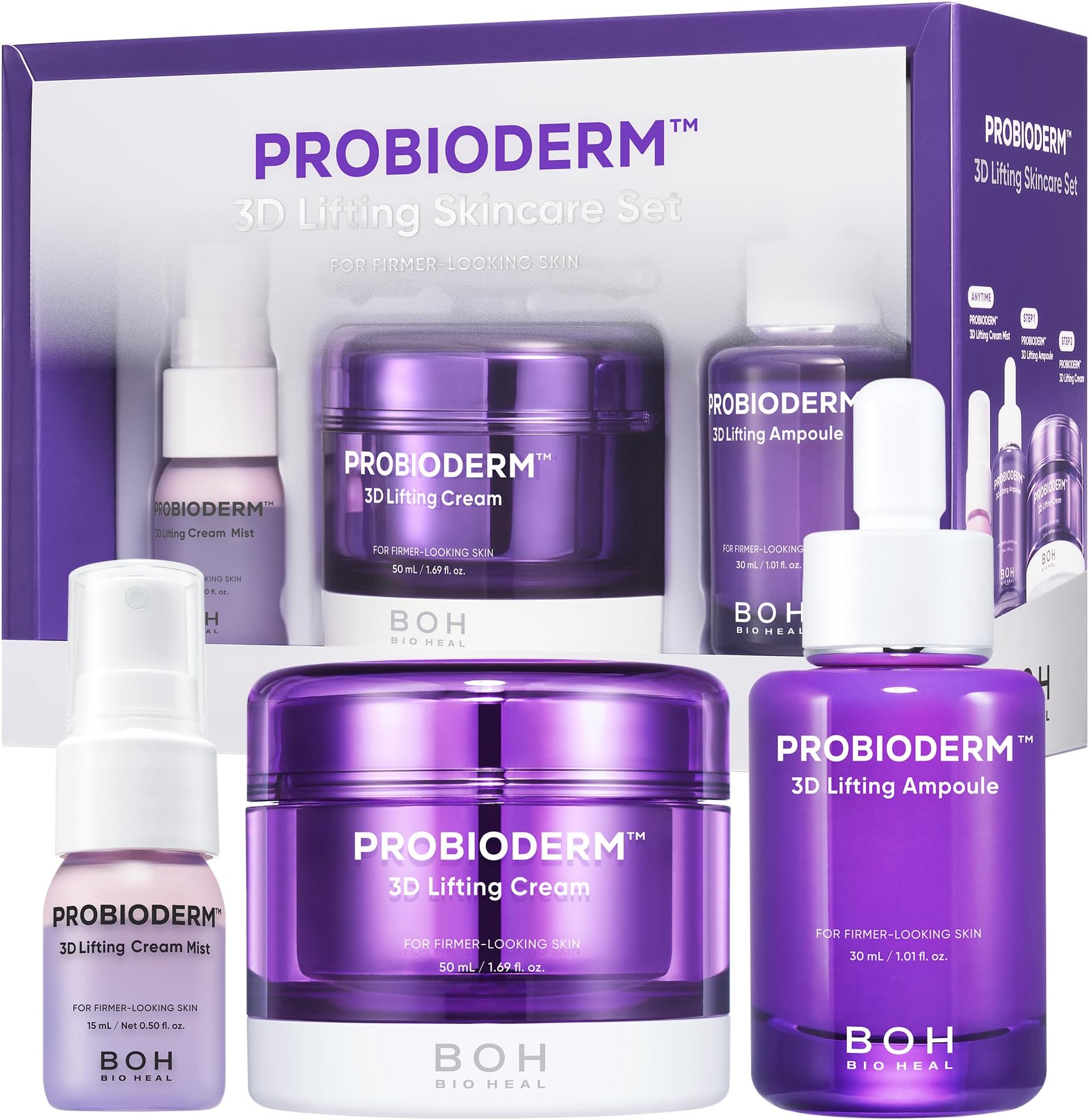 Amazon.com: BIOHEAL BOH Probioderm 3D Lifting Skincare Set | Anti-Aging ...