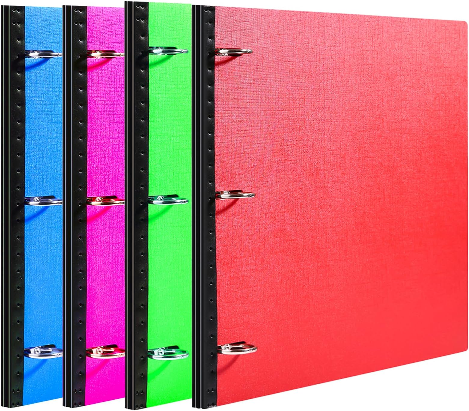 Amazon.com : INFUN Telescoping 3 Ring Binder - 4PCS, Portable Plastic ...