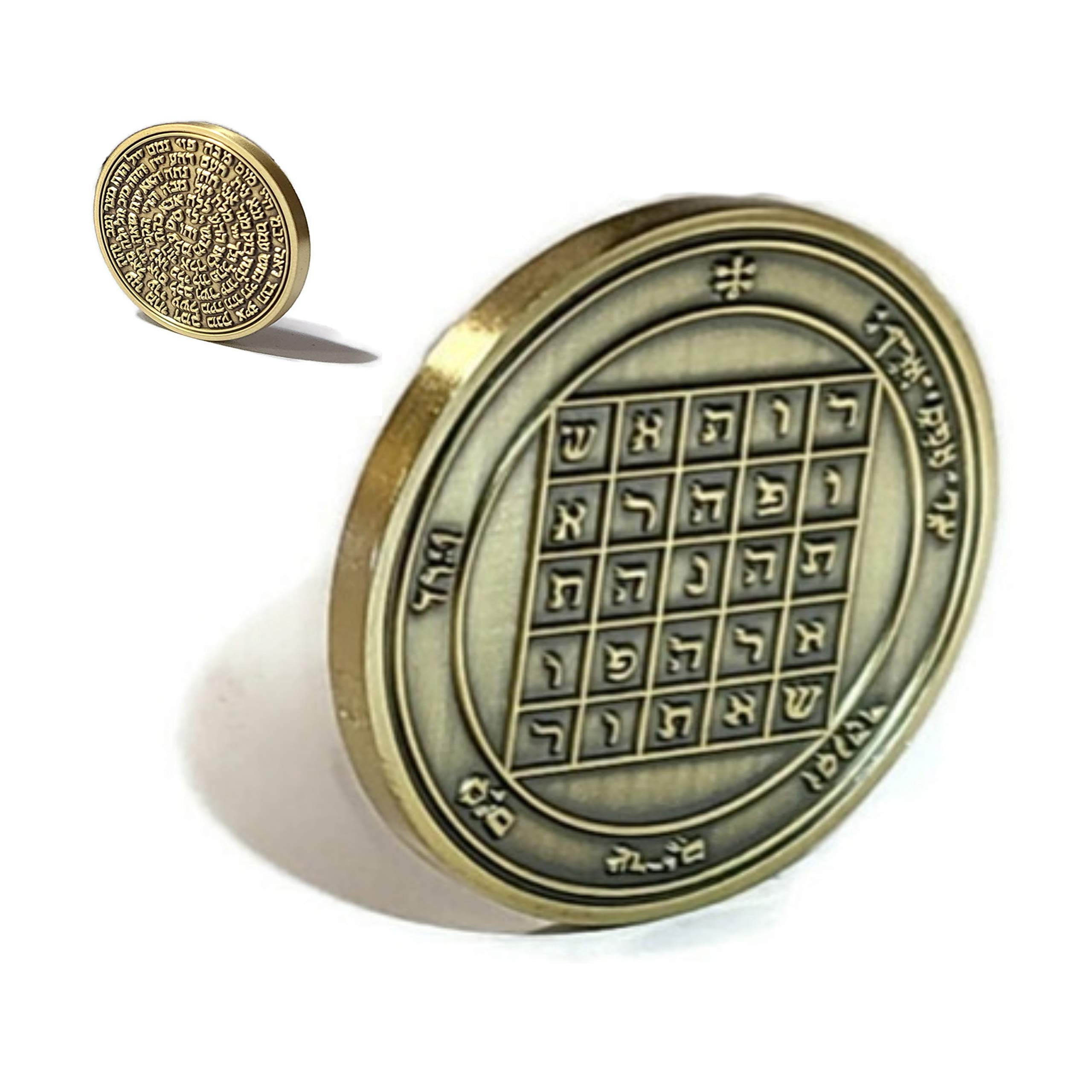 King Solomon Seal Coin Talisman Kabbalah 72 Names Of God | Desertcart INDIA