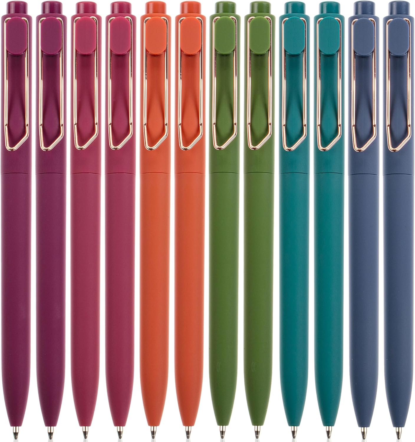 Mr. Pen- Ballpoint Pens, 12 Pack, Vintage Color Barrels, Black Ink ...