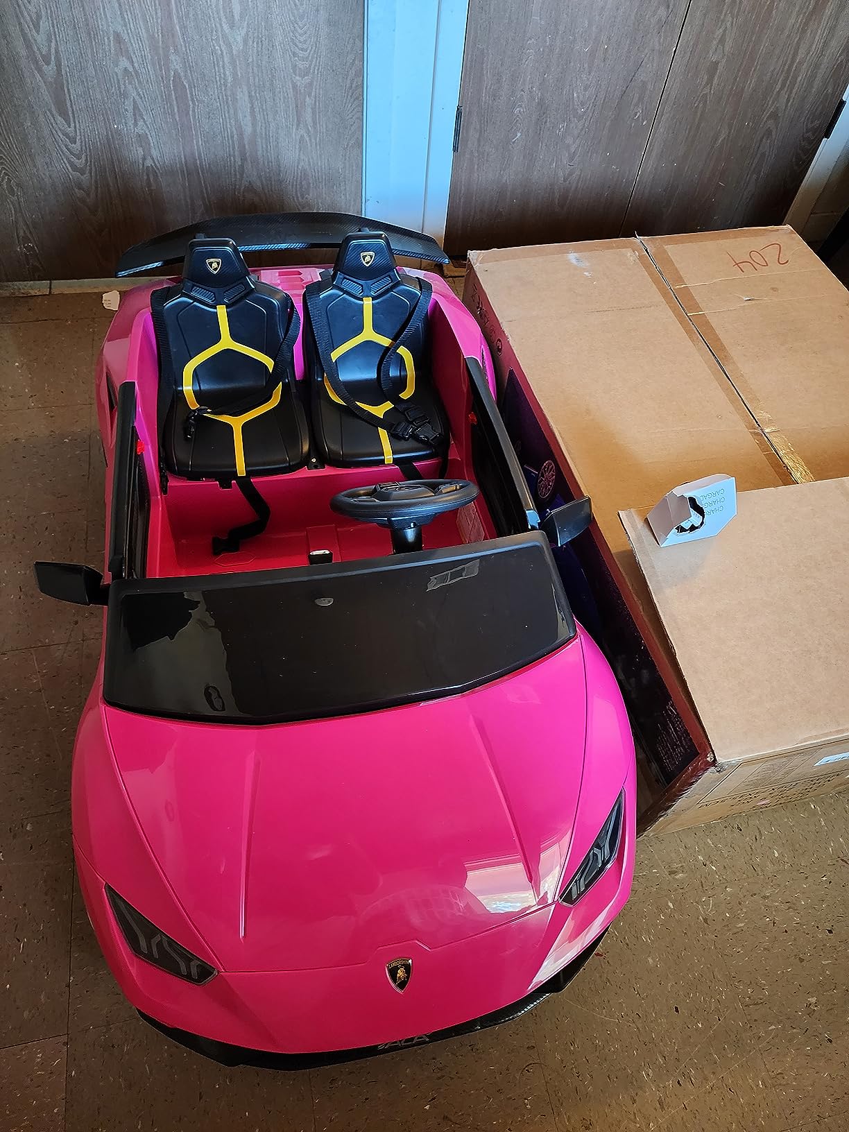 $11/mo - Finance ELEMARA 2 Seater Ride on Car, XL Lamborghini Car for ...