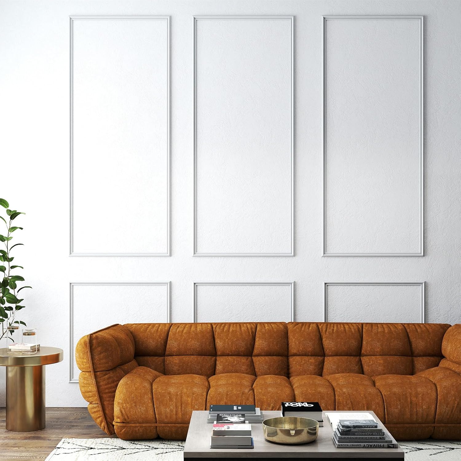 Amazon.com: Fivaz 6 Set Premade Peel and Stick Wall Molding Kit, Self ...