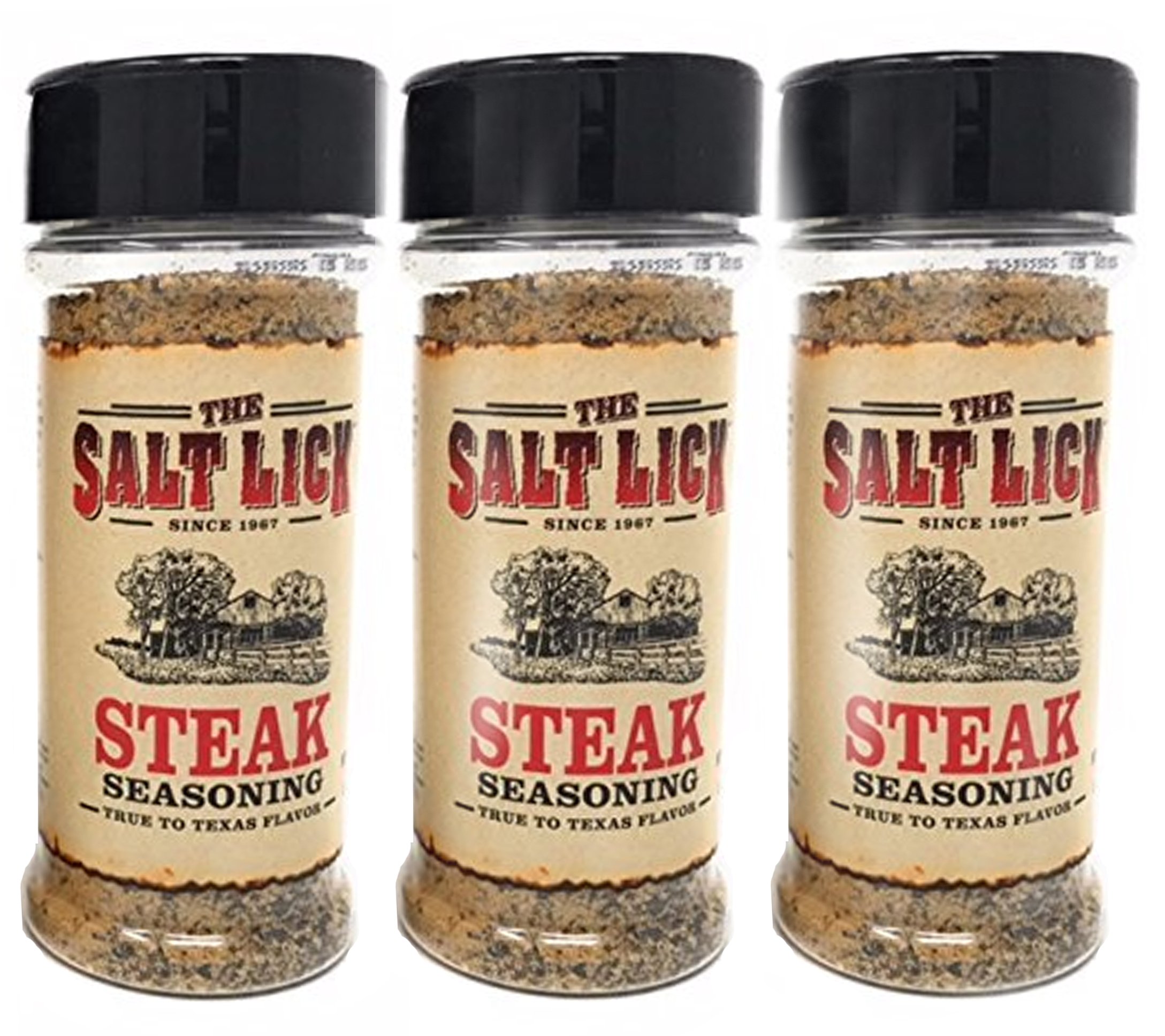 Amazon.com : Salt Lick Steak Seasoning Pack of Three 4oz Bottles with ...