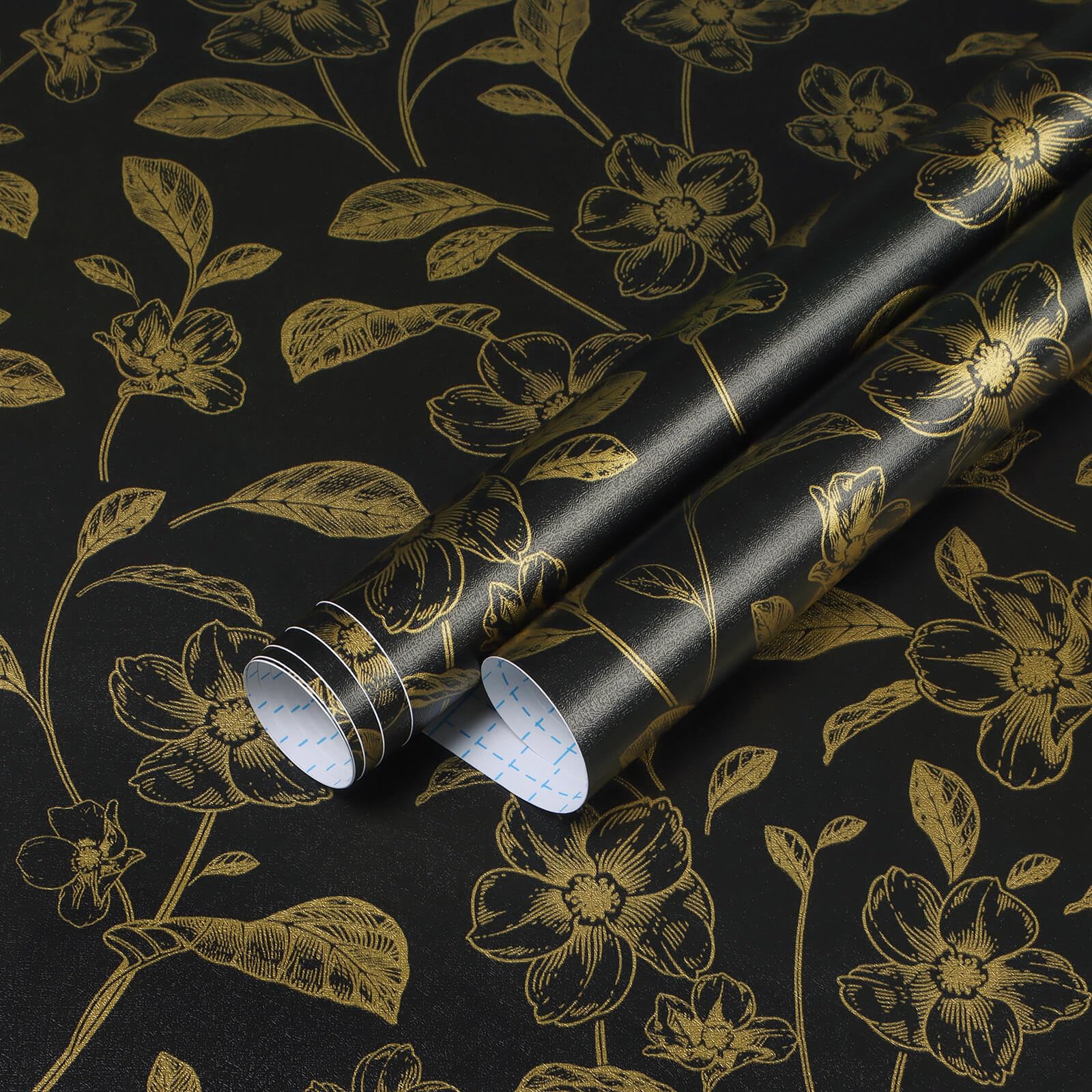 Black And Gold Contact Paper