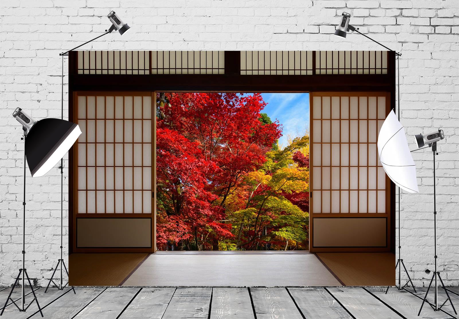 Tết Backdrop BELECO 7x5ft Japanese Garden Backdrop - Sakura Cherry ...