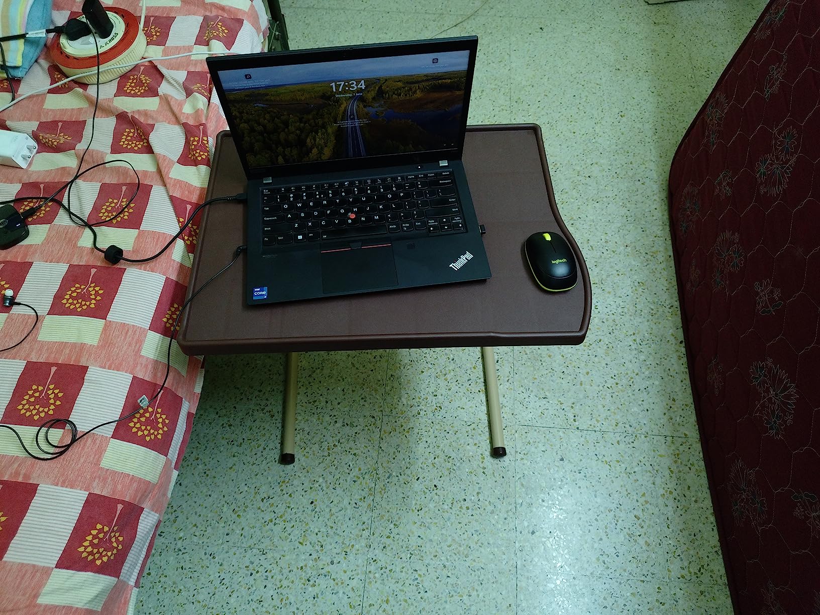 CELLBELL® - Pro Extended Work Space Table Mat Finish Top ABS & Steel ...