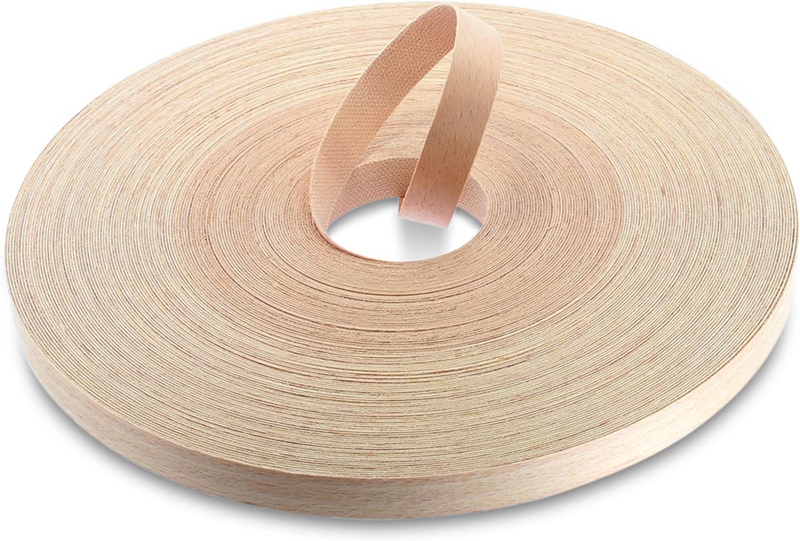 WoodPress 22mm Real Beech Edging Tape - 7.5m Iron On Edging Strip - Pre ...
