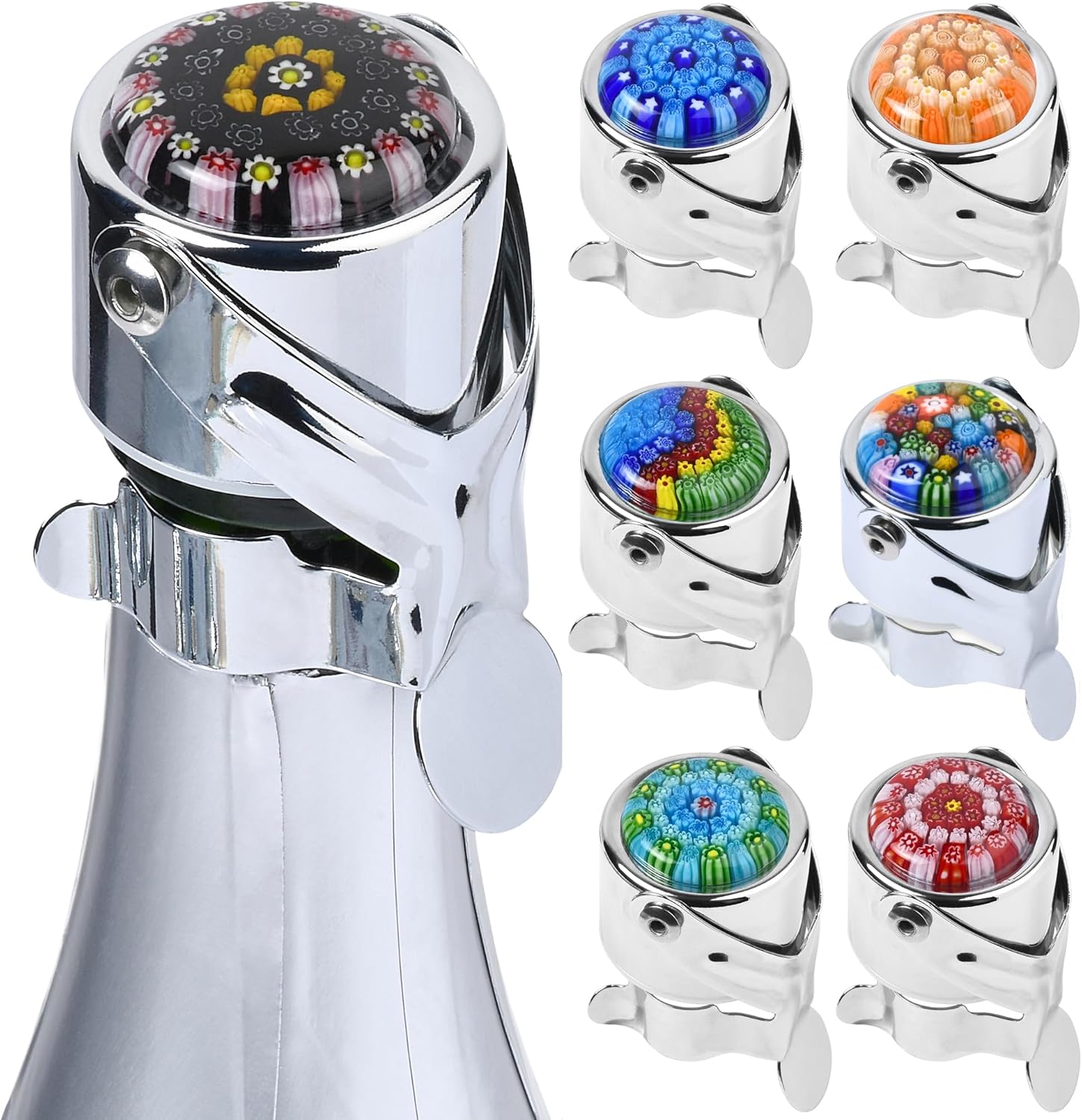 Amazon.com: Wine Stopper for Champagne & Wine – Patented Airtight Seal ...