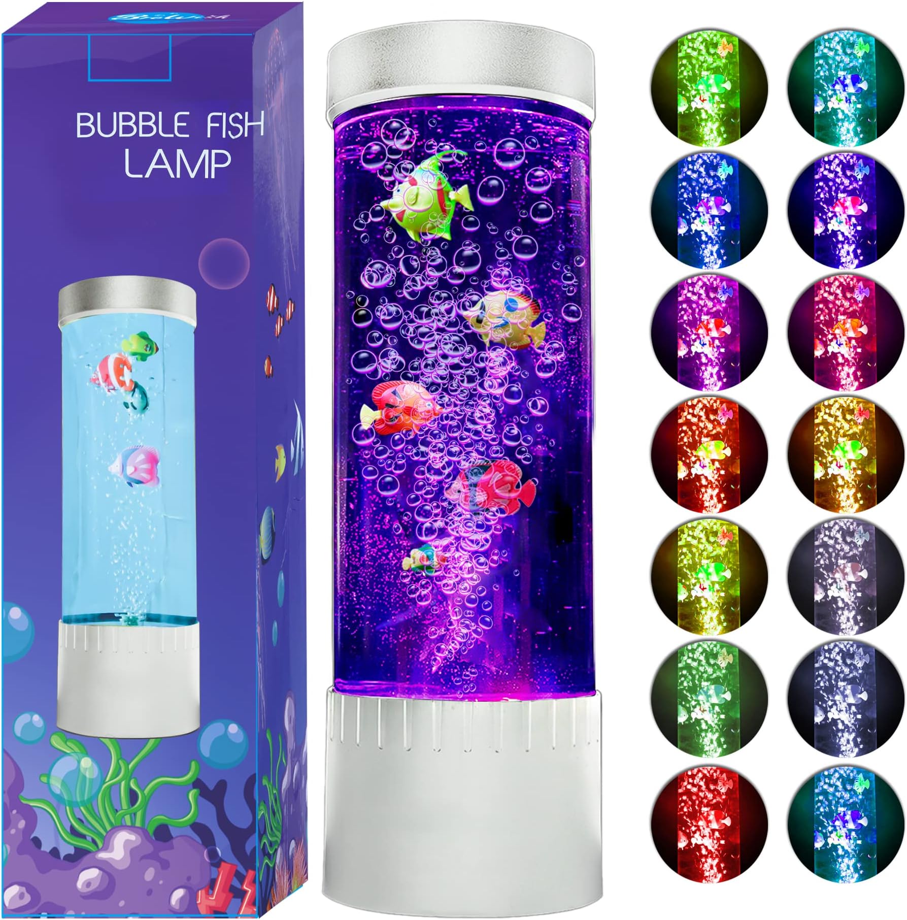 Amazon.com: Aquarium Mood Lamp Night Light - Mock Fish Tank with LED ...