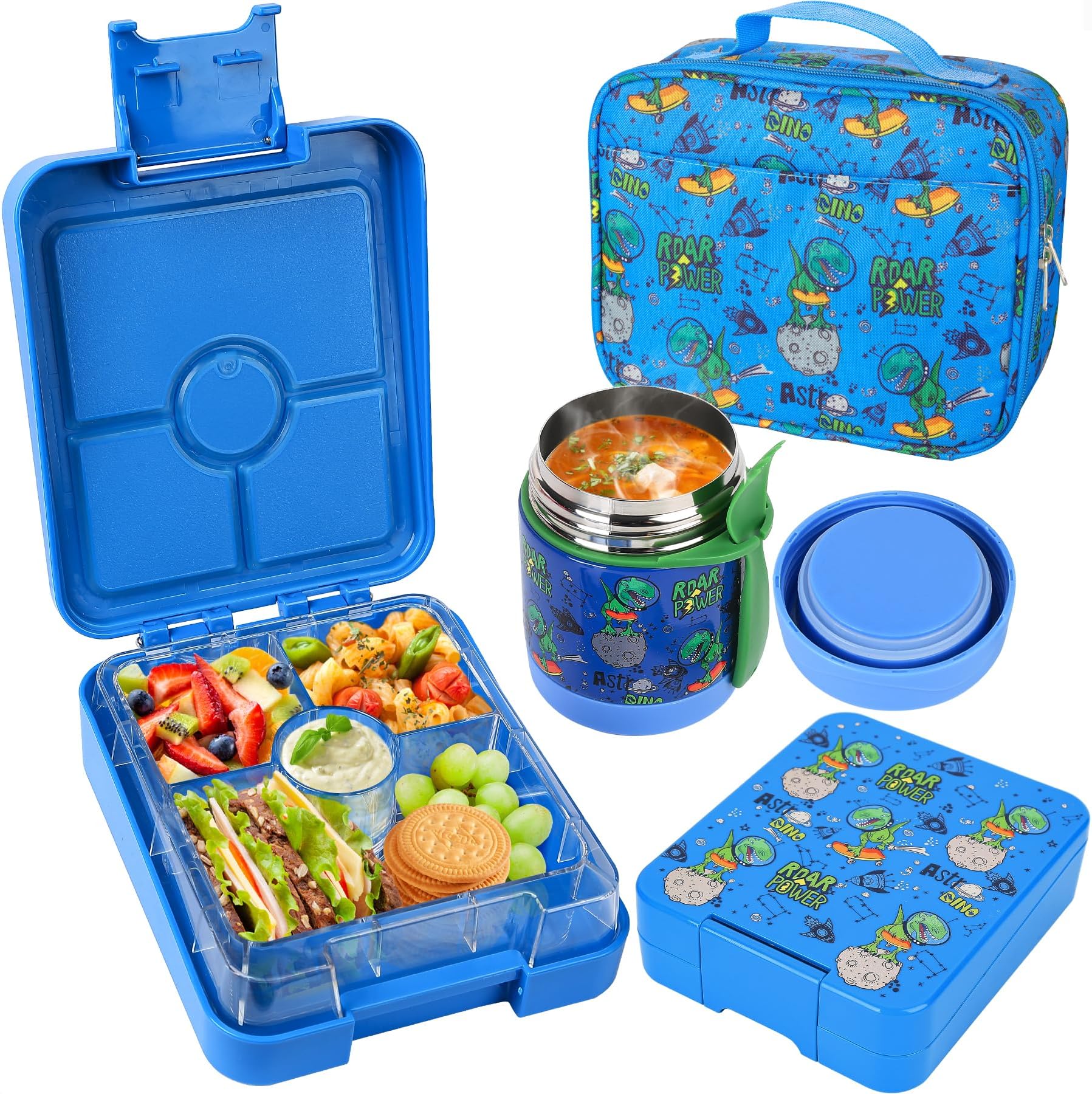 Amazon.com: JXXM Bento Lunch Box for Kids With 8oz Soup thermo,Leak ...